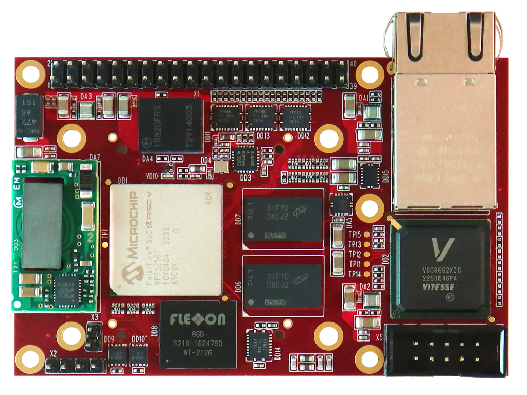 System On Module SOM based on PolarFire & PolarFire-SOC FPGA